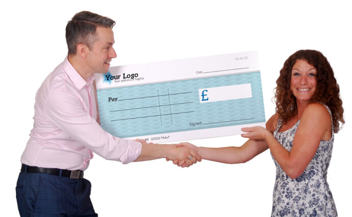 Giant Cheques | Jumbo Big Cheques | Novelty Large Cheque